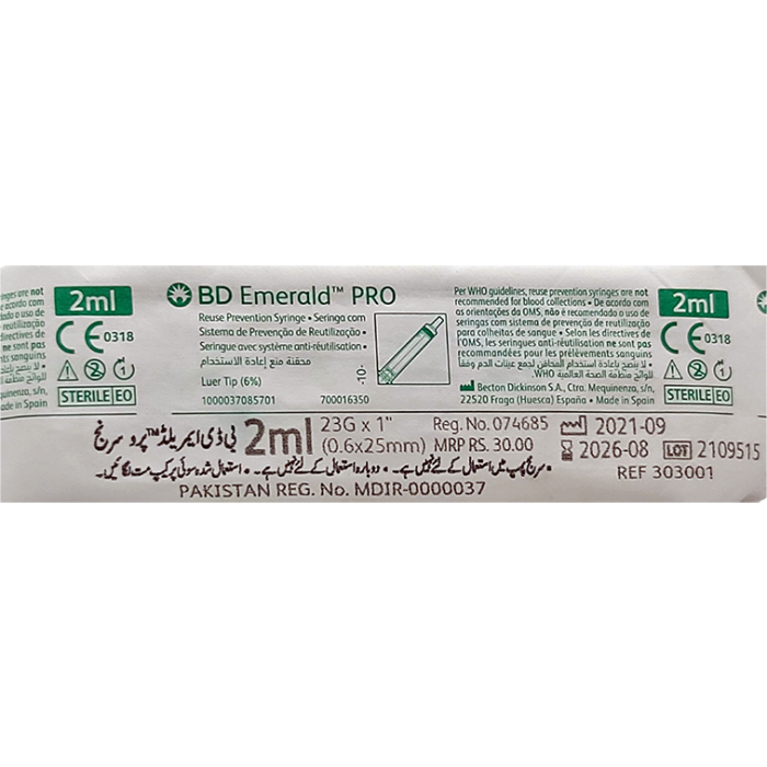 2cc Auto Locked Syringe Bd