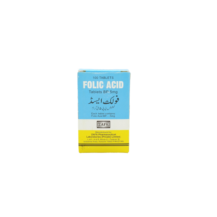 Folic Acid 5mg Tablets (Zafa) Loose