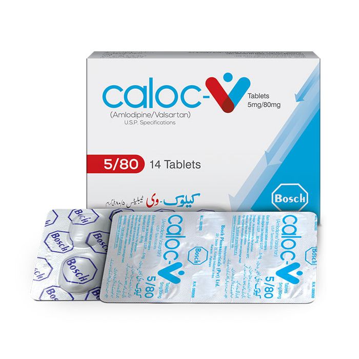 Caloc V 5mg 80mg Tab 14S
