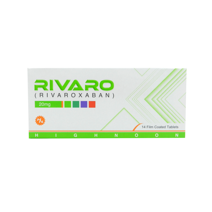 Rivaro 20mg Tab 14S